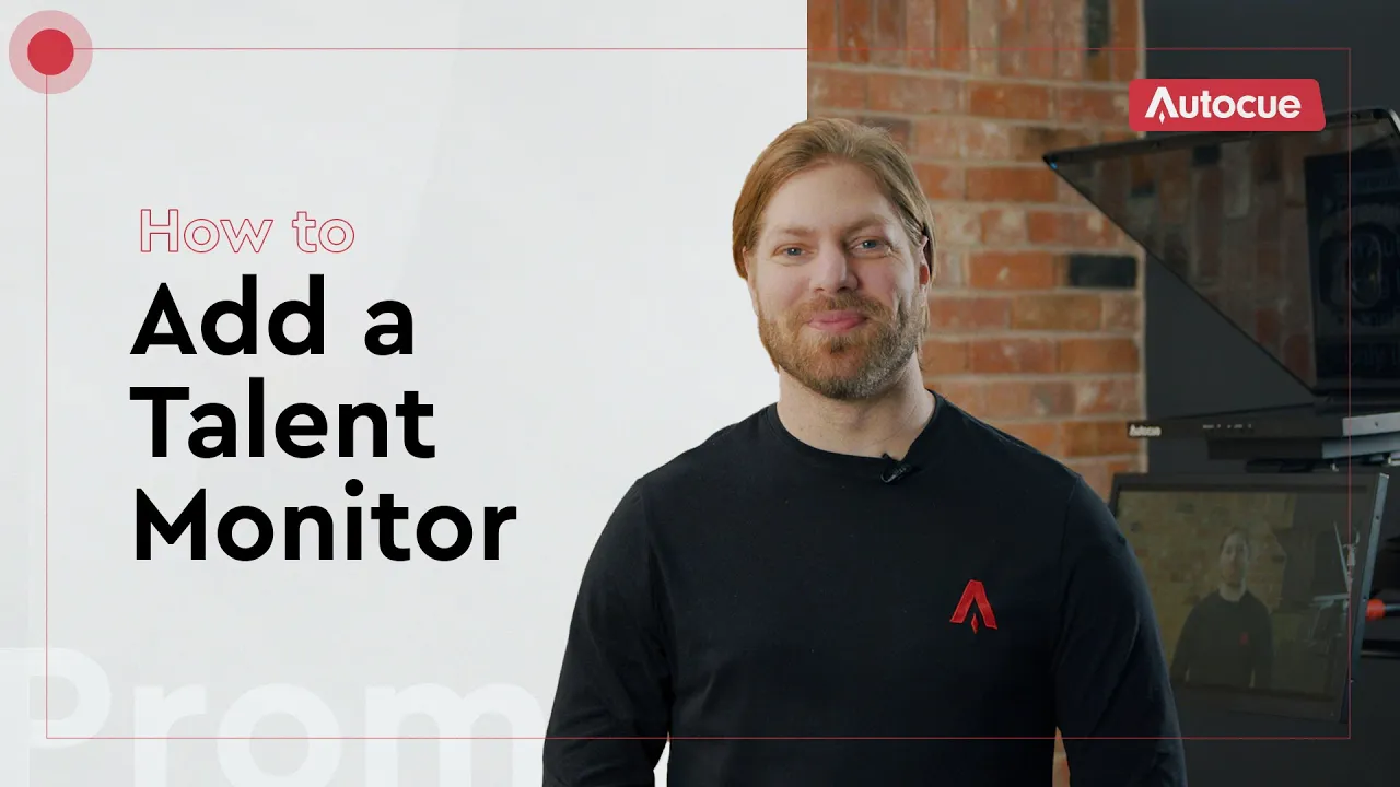 How to mount a talent monitor to a teleprompter | Autocue®